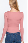 Love Tree XL Terra Cotta Ruched Sweetheart Neck Cropped Sweater Top | eBay