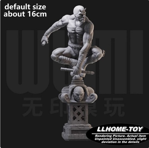 Anime Superhero Daredevil Stone Lamp Resin 3D Print GK Figure DIY Model ...