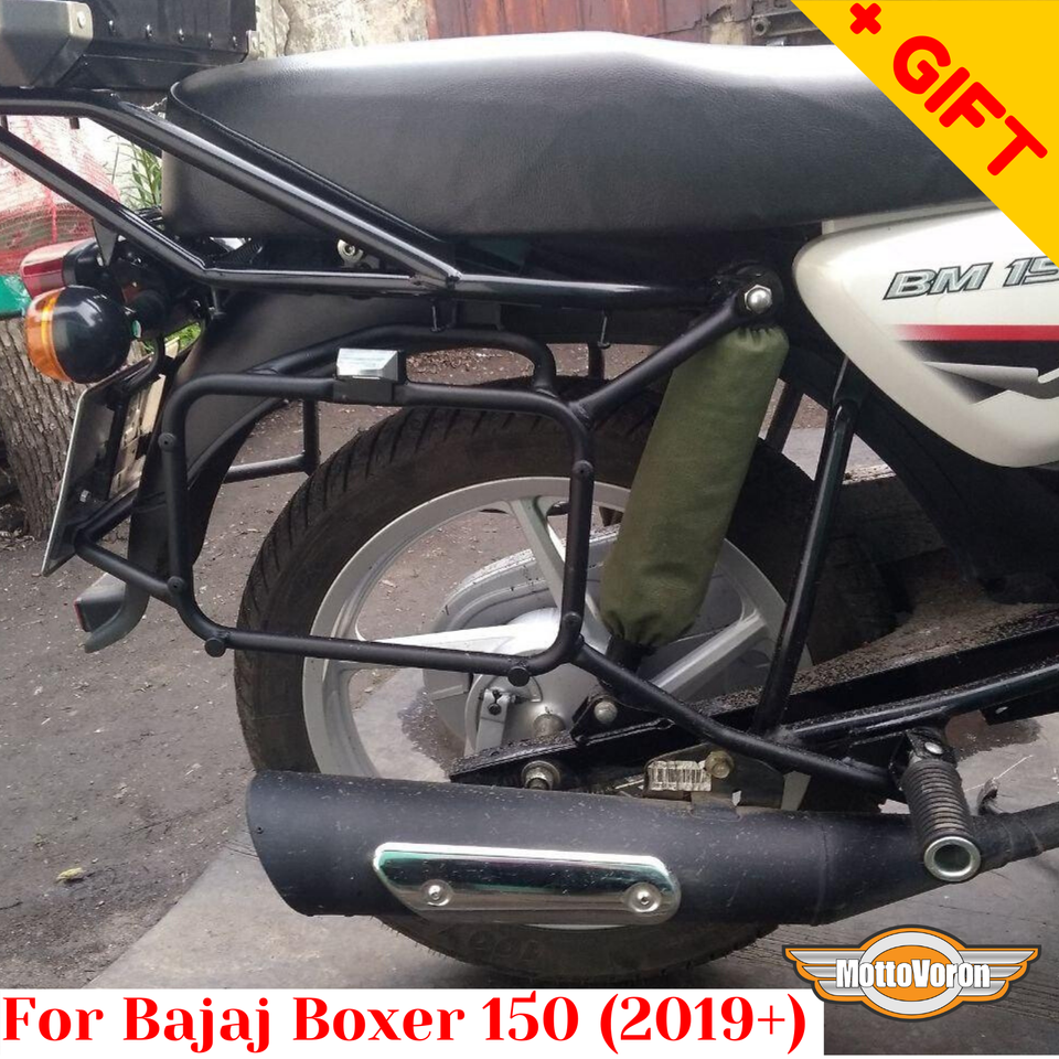 For Bajaj Boxer 150 Side carrier Kawasaki Boxer 150 Pannier rack ...