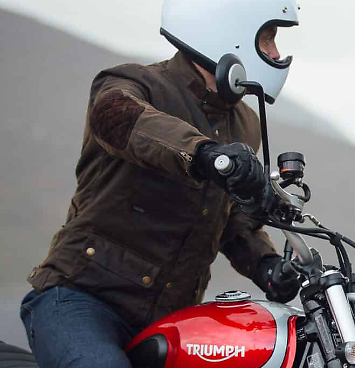 Merlin Men's Expedition D3O Wax Cotec Olive Textile Motorcycle Jacket ...
