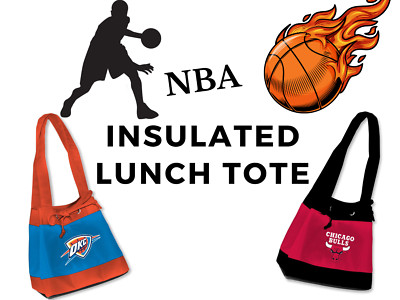 NBA Lunch Tote Insulated Bag Chicago Bulls Oklahoma City Thunder | eBay