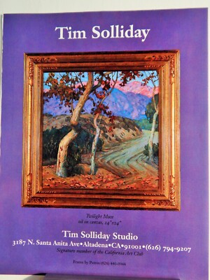 TIM SOLLIDAY ART PIECE VTG ORIG 1998 ADVERTISEMENT | eBay