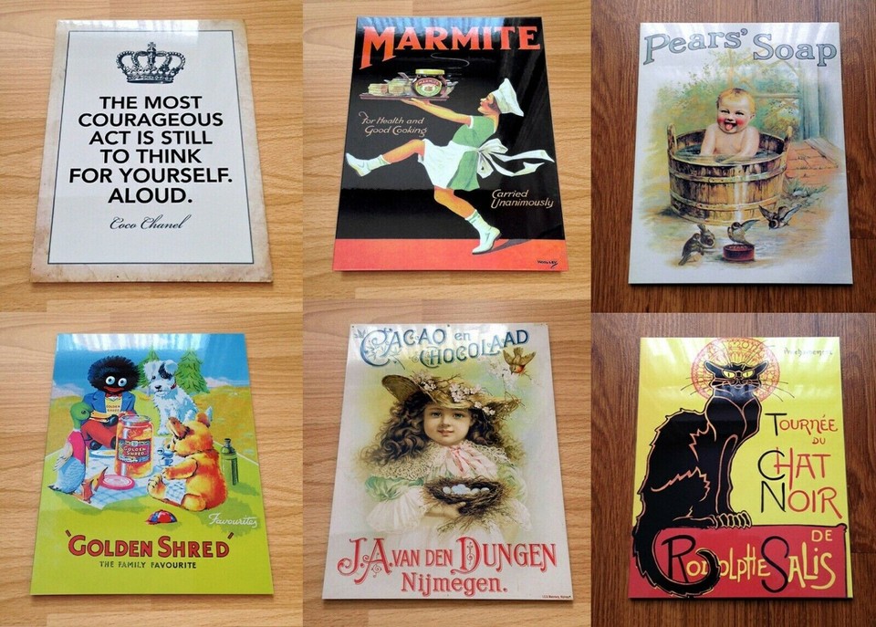 METAL SIGN WALL PLAQUE "A CALM AND MODEST LIFE HAPPINESS" Albert ...