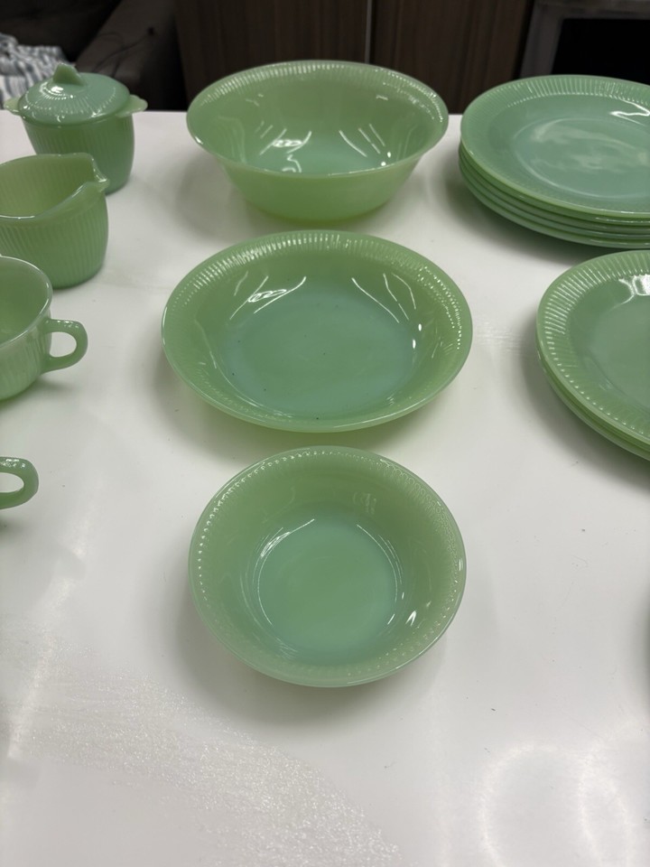 18 Piece Vintage Jadeite Dish Collection | eBay