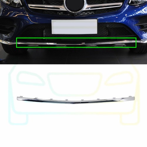 Chrome Middle Front Bumper Moulding Trim For Mercedes-Benz X253 GLC ...