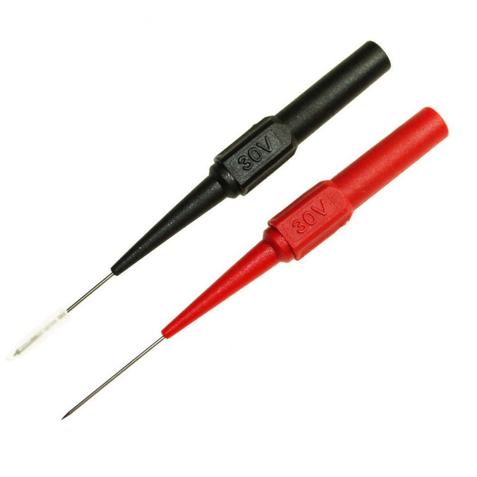2 Pairs Needle tipped tip multimeter probes test leads FOR FLUKE tester ...