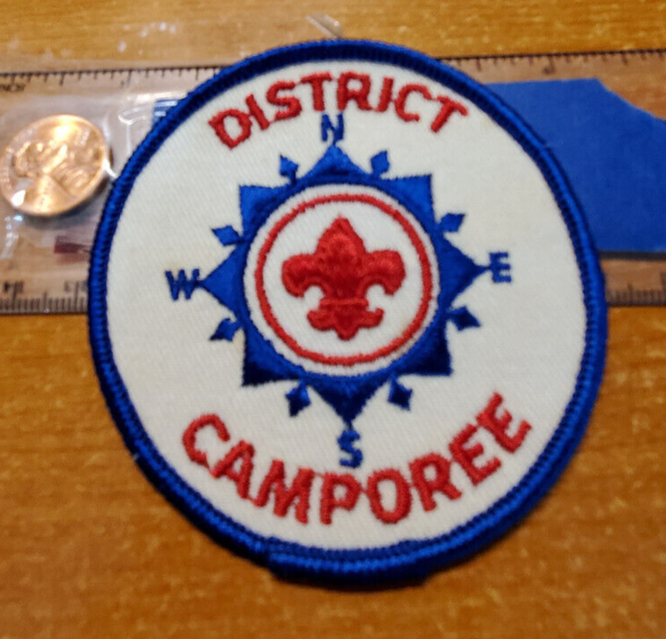 Generic Boy Scout District Camporee compass points on round patch | eBay