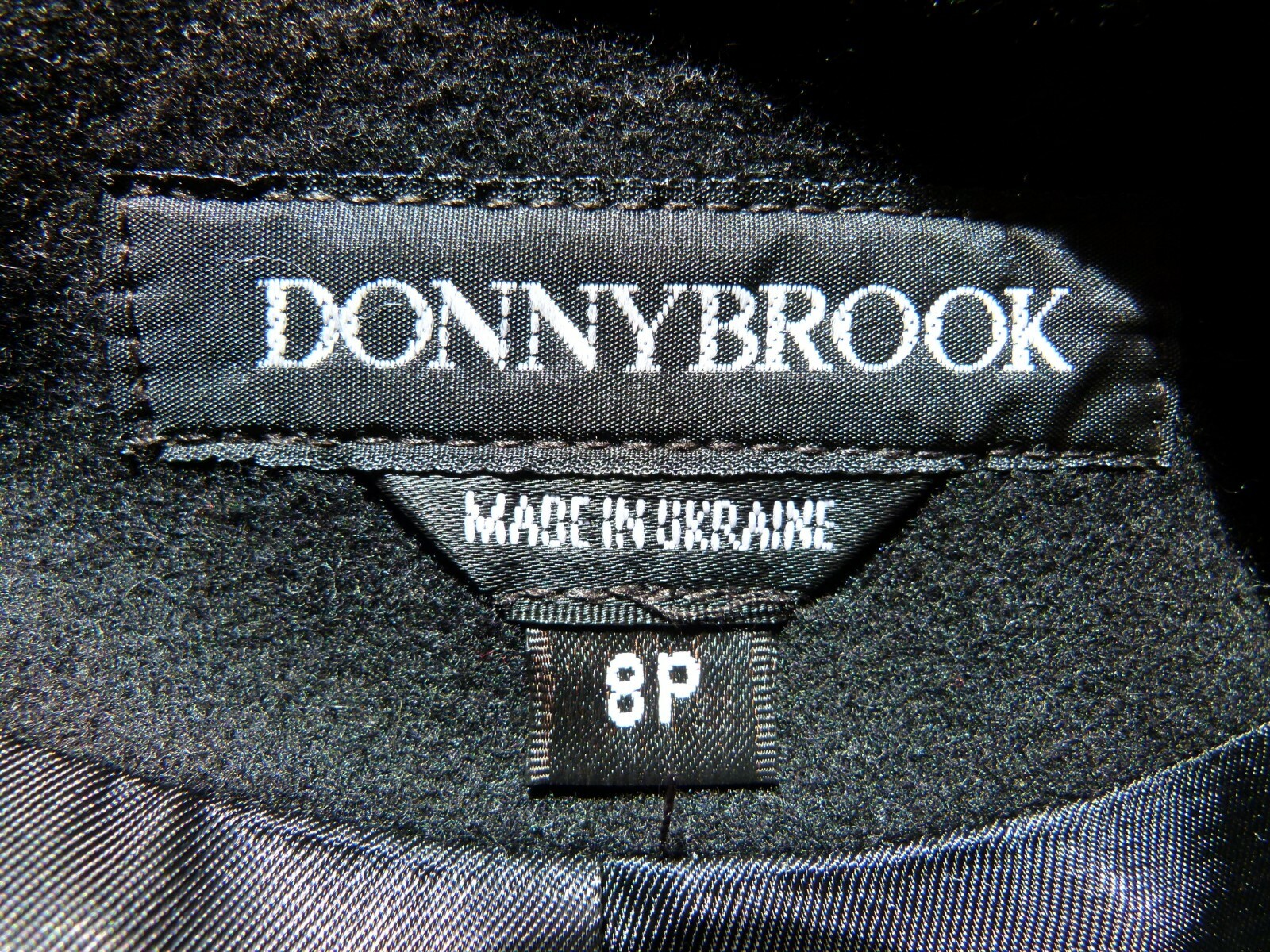 Donny Brook Women’s Double Breasted Coat Button Front Wool Black Size ...