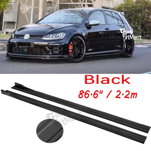 For VW Golf MK6 MK7 GTI 86.6" Side Skirt Extension Rocker Panel Lip ...