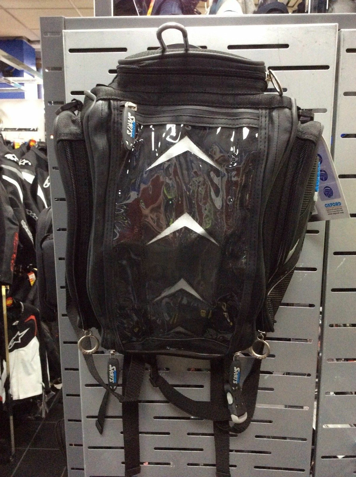Oxford Hump Back Tank Bag/Rucksack Motorcycle / Motorbike Luggage ...