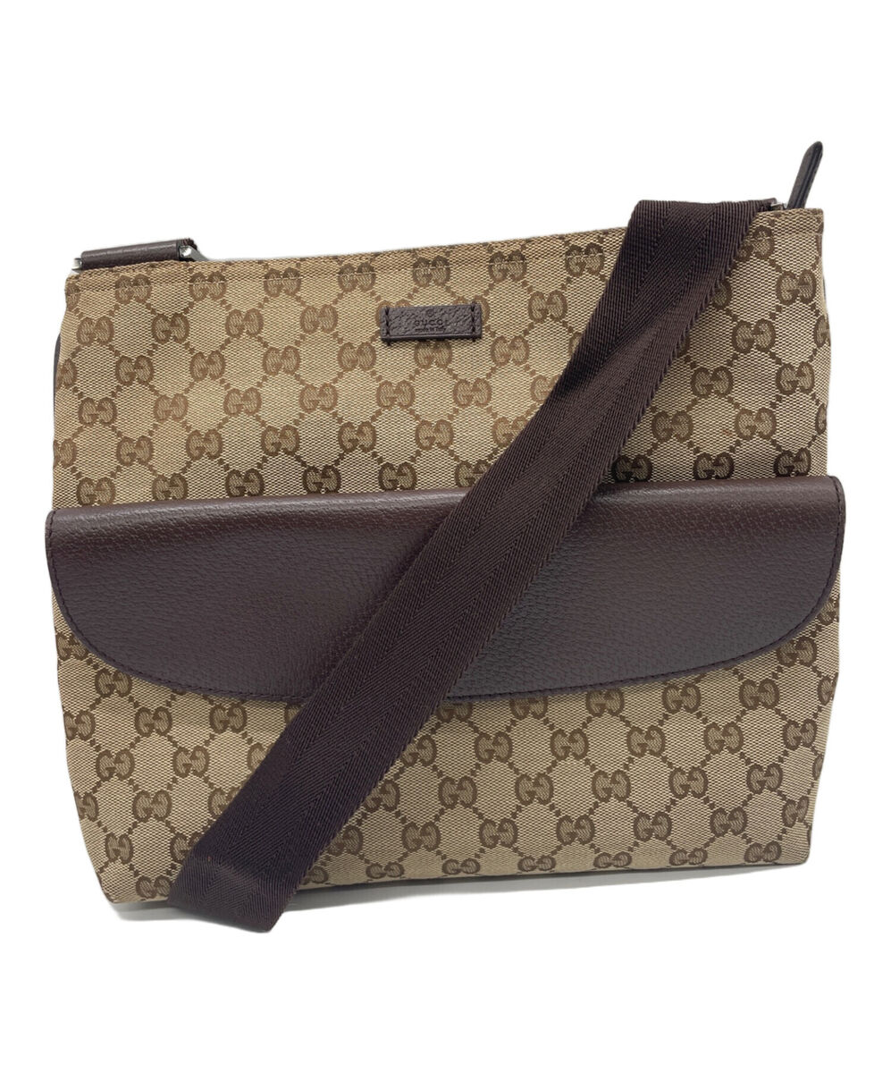 Gucci GG canvas Canvas Shoulder bag Beige x Brown 256100 Gucci GG canvas Canvas Shoulder bag Beige x Brown 256100