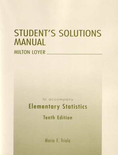 ELEMENTARY STATISTICS:ELEMENTARY STATISTICS STUDENT'S By Mario F ...