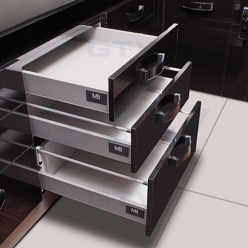 Soft Close Kitchen Drawer Runners System L - 500mm Modern Box (Medium ...