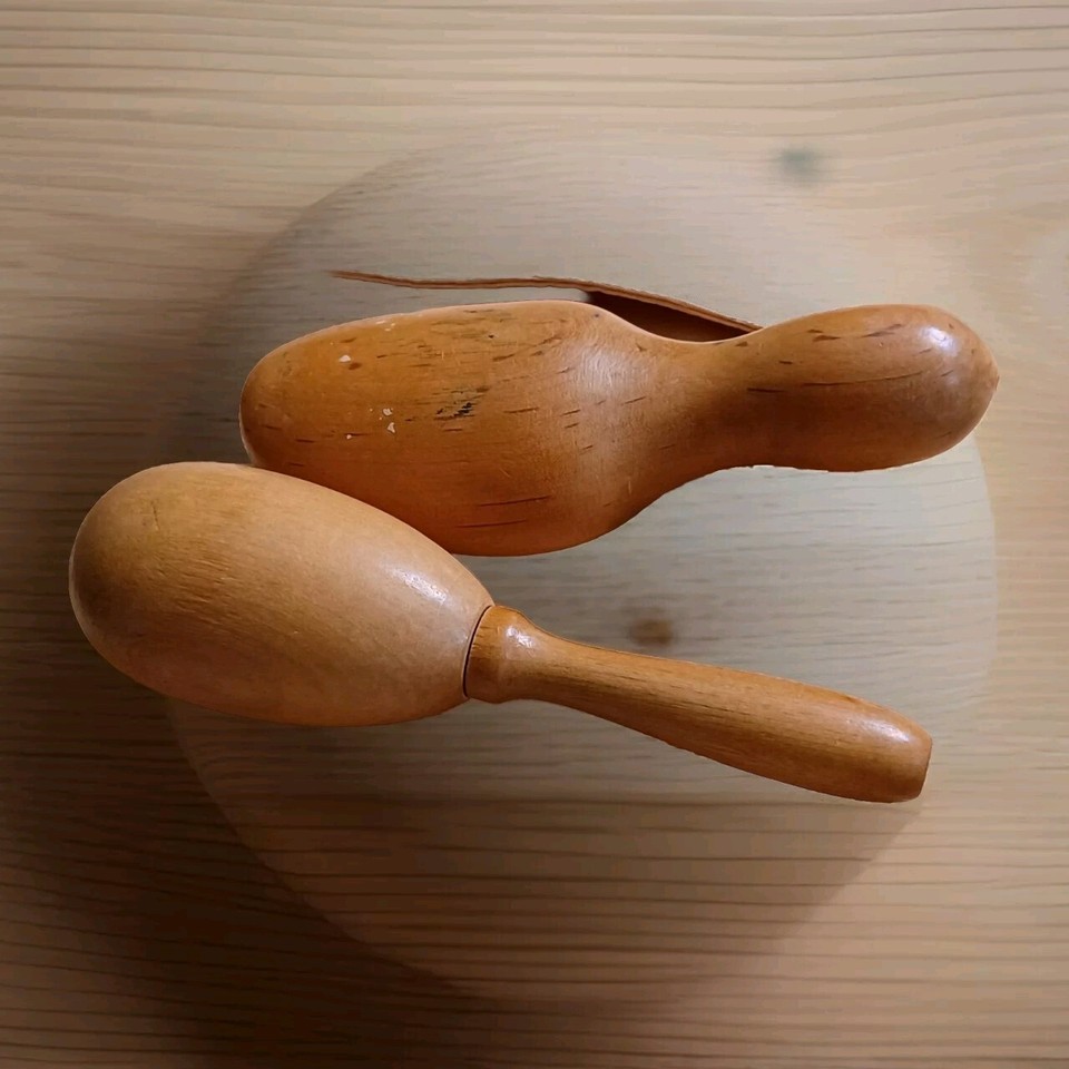 2 Antique Primative Sock Darning Wood Tools Sewing Darning Eggs Rare ...