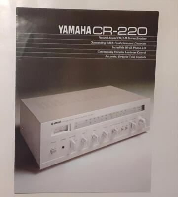 Yamaha CR-220 Natural Sound AM / FM Stereo Receiver Original Dealer ...