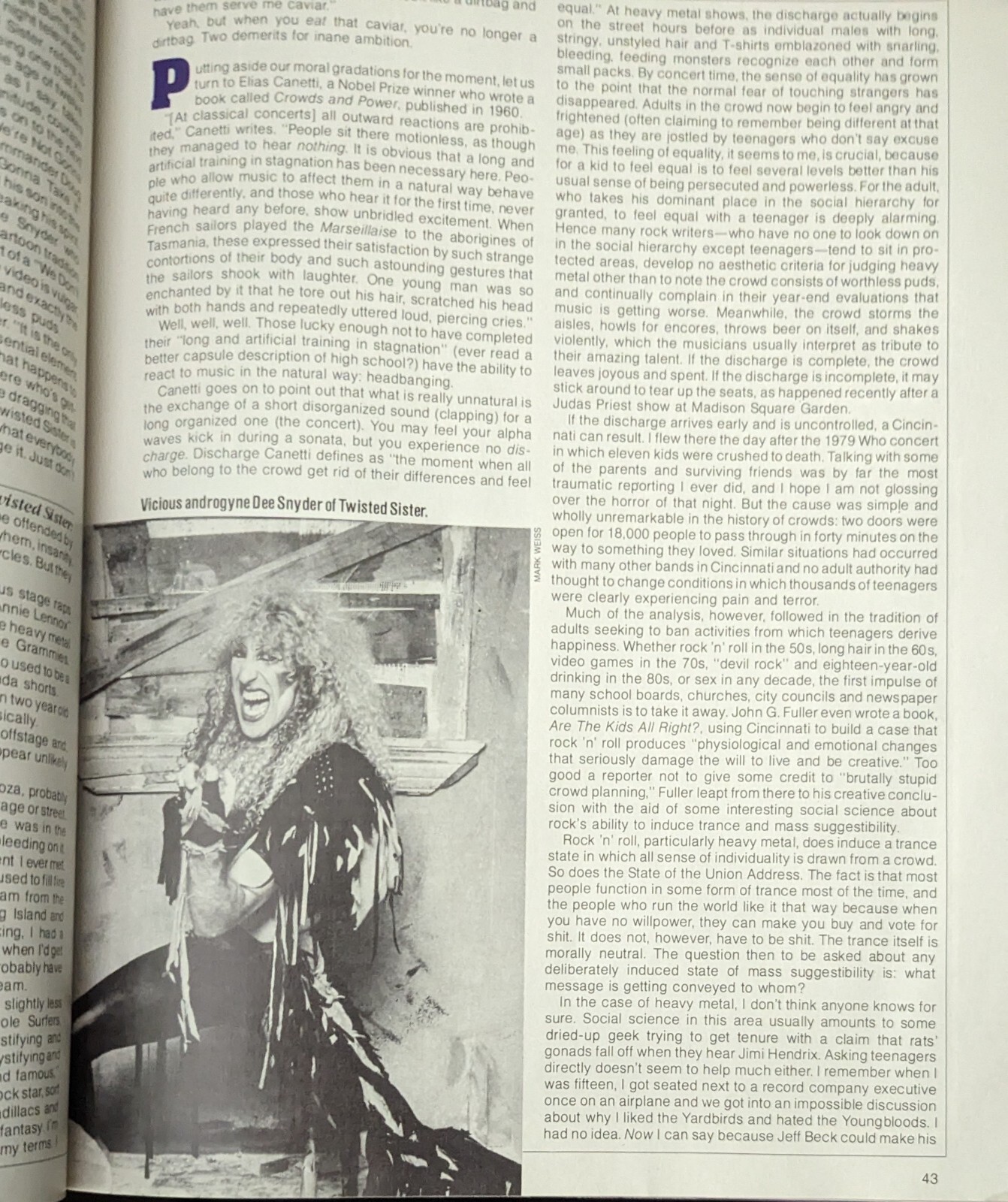 Musician Magazine September 1984 Scorpions, Judas Priest, Tina Turner ...