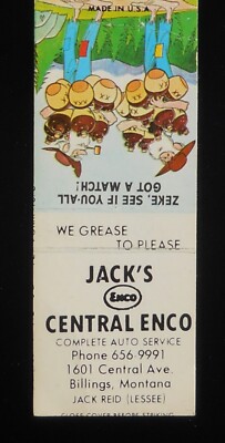 1960s Jack's Central Enco Gas Auto Service Jack Reid 1601 Central Av ...