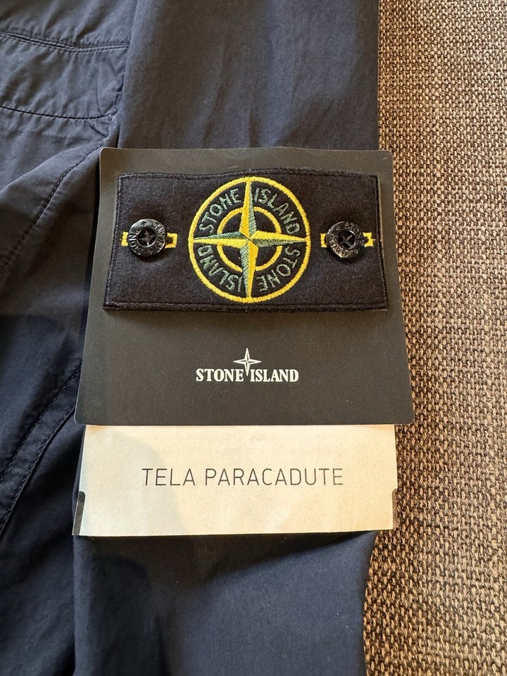 Stone Island David Tela Paracadute Technical Blazer Jacket Blue S Small ...