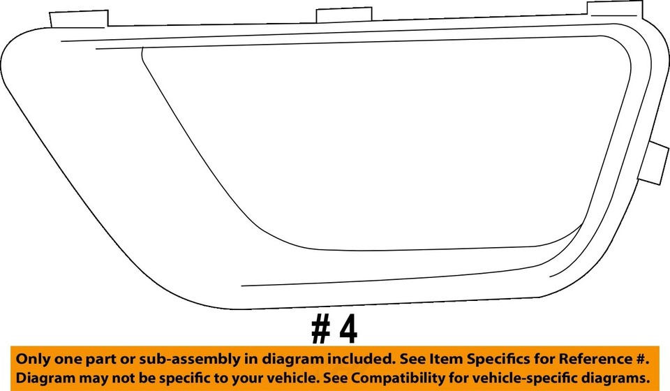 Chevrolet GM OEM Foglight Fog Driving Light Lamp-Molding Trim Left ...