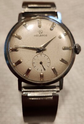 Helbros 7 Jewels Mens Watch With Military Band | eBay