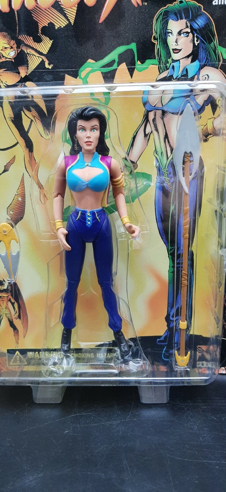 MOC 1997 PDW Bolt Toys Pandora Action Figure NEW Blue & Magenta Outfit ...