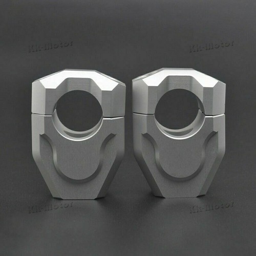 2x Handlebar Riser Handle Bar Clamp Extend Adapter For BMW F800GS ...