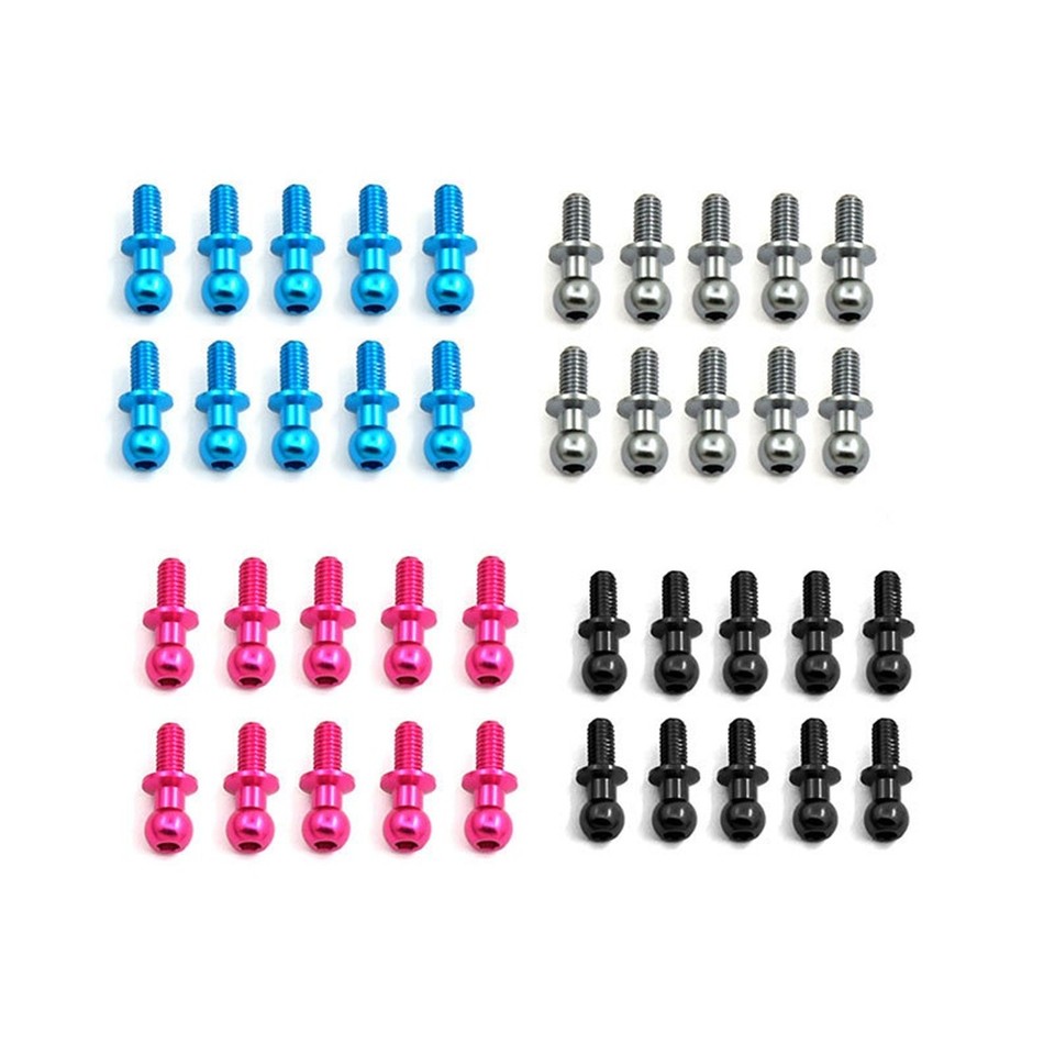 20Pcs Metal M3 Hex Head Screws for TT-01 TT-02 D4 D5 1/10 RC Drift ...