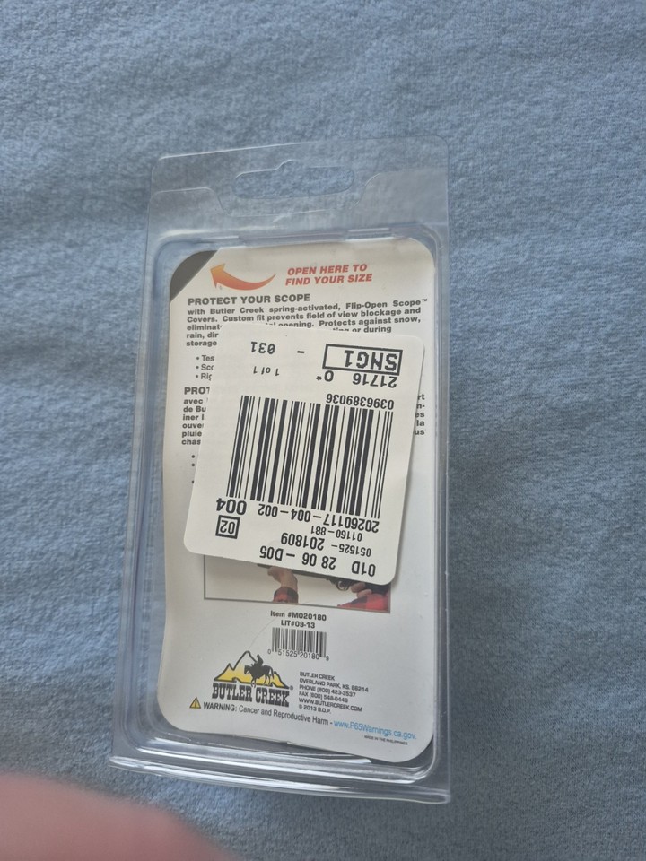 Butler Creek Scope Cover Flip Open 18 Eye 1.7 M020180 | eBay