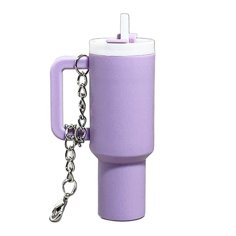 Mini Cup Keychain Chapstick Holder Keychain for Stanley Water Bottle ...