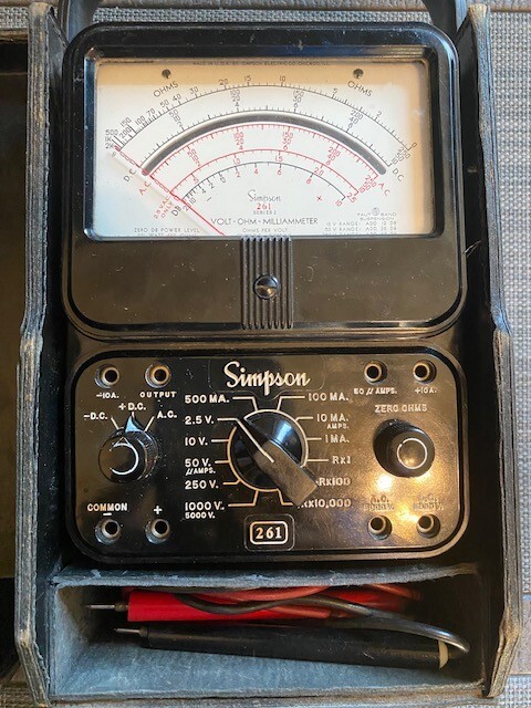 Simpson Multimeter 261 Series 2 Vintage With Original Case. Tested | eBay