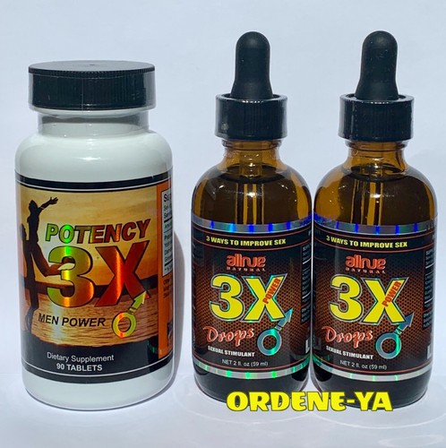 Potency 3X Tablets x 90 Tablets & 2 Drops | eBay