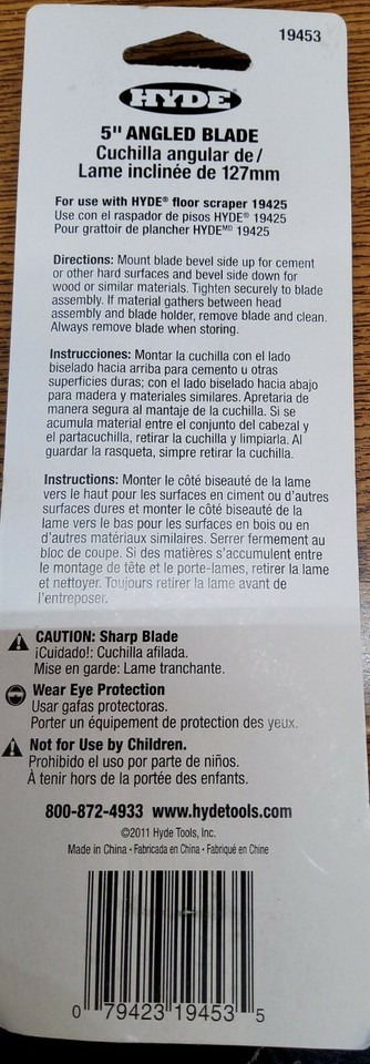 NEW Hyde (5) PK Floor Scraper Blade | eBay