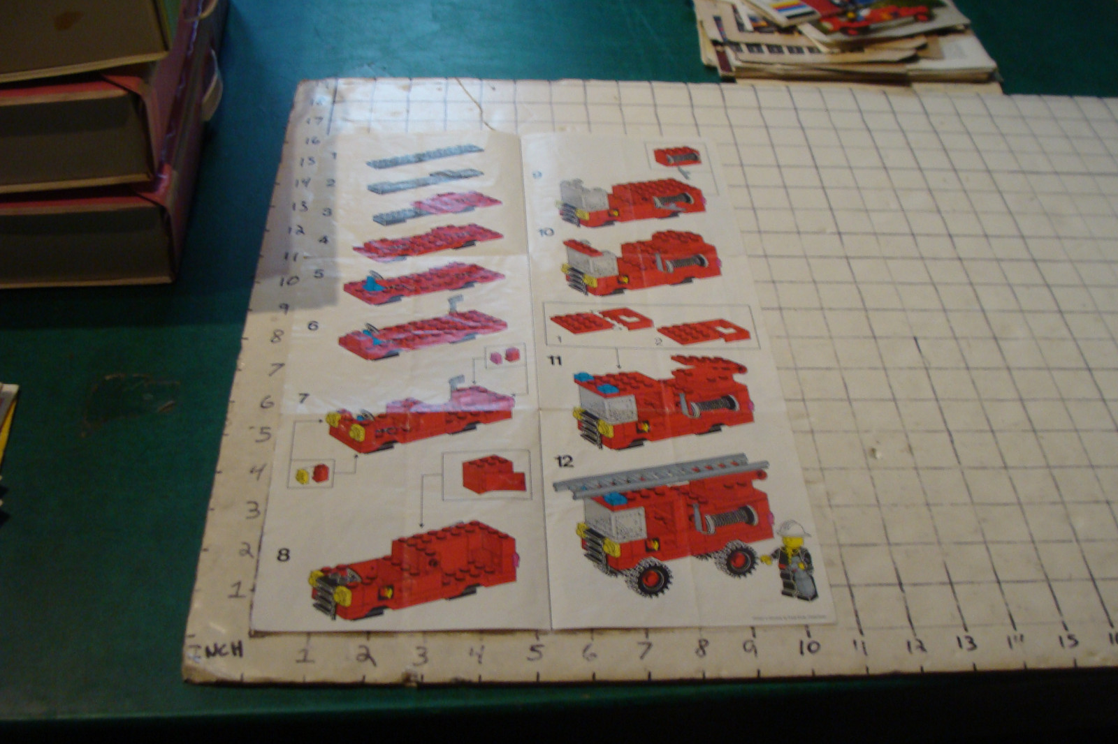 vintage LEGO INSTRUCTIONS: set 6366 FIRE ENGINE, as shown | eBay