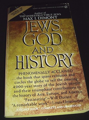 Jews, God and History by Max I. Dimont Paperback 9780451146946| eBay