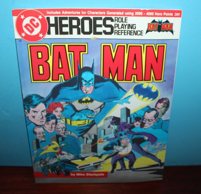 DC Heroes RPG Reference Batman 205 Mayfair Games 1985 Very Fine for ...