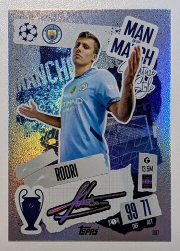 Rodri (397) - Topps Match Attax - Signature Style - CL 2024/2025 | eBay