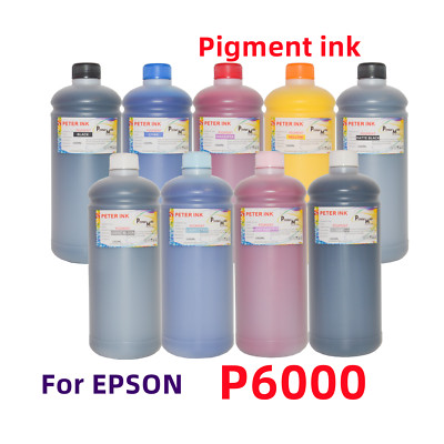9X1Liter Premium Pigment refill ink for SureColor SC P6000 Printer | eBay