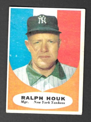 1961 Topps Baseball Card #133 RALPH HOUK Mgr. New York Yankees EX | eBay