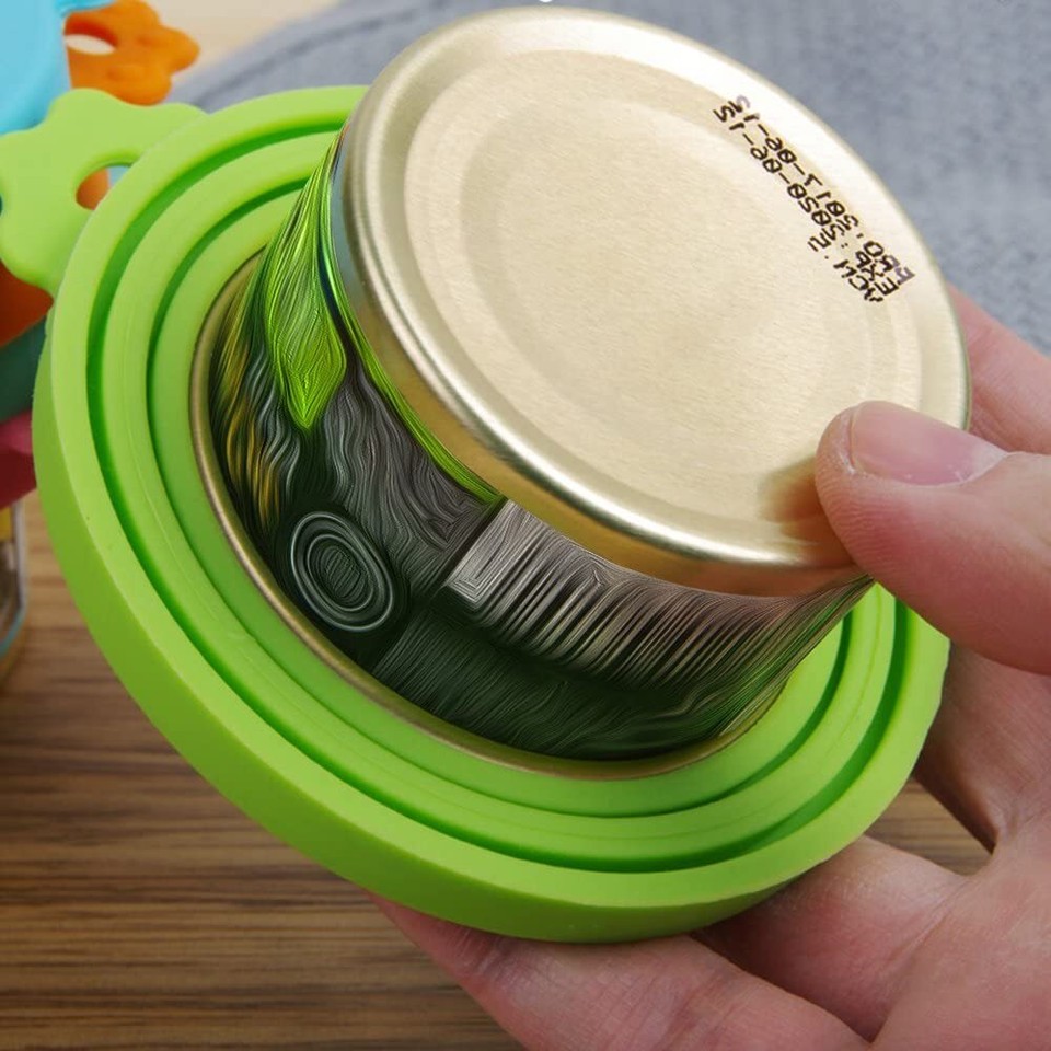 Silicone Can cover sealer 1 lid for 3 different sizes in 12 colours UK ...