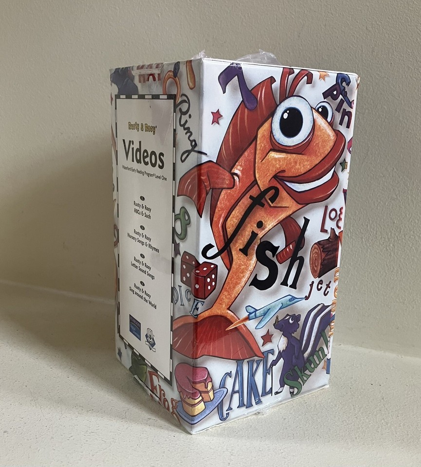 Rusty & Rosy Videos 4 VHS Tapes Set Kids Waterford Early Reading ...