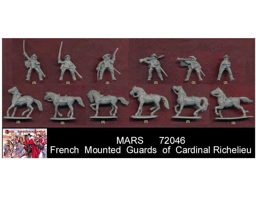 Mars 72046 French Mounted Guards of Cardinal Richelieu, 1/72 toy ...