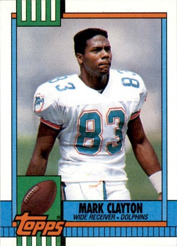 1990 Topps Mark Clayton Miami Dolphins #328 Football Card | eBay