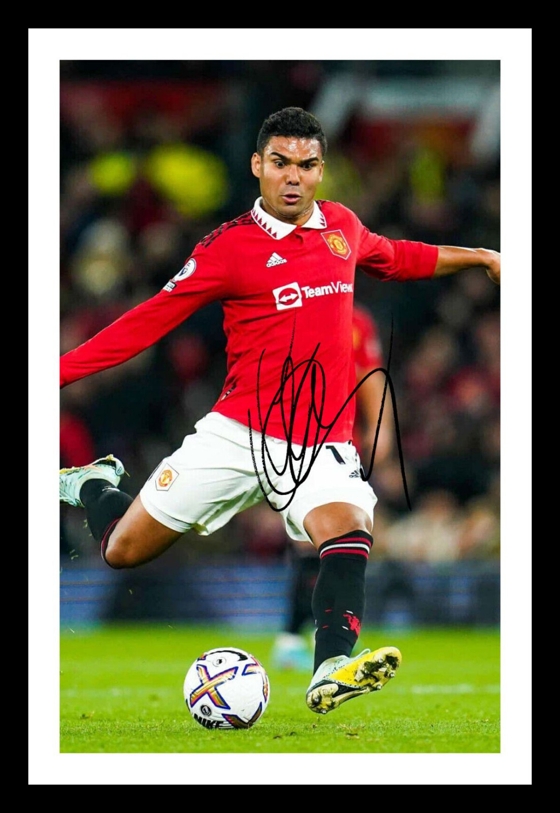 CASEMIRO - MANCHESTER UNITED AUTOGRAPHED SIGNED & FRAMED PHOTO PRINT ...
