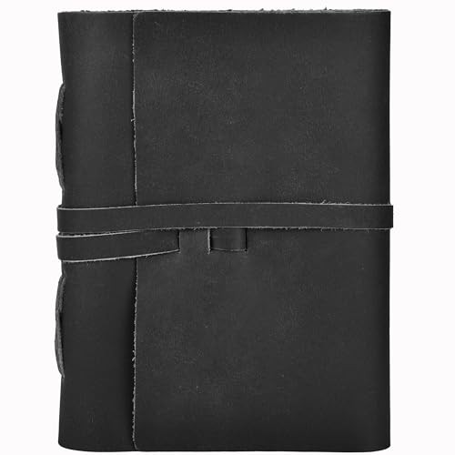Genuine Leather Bound Journal Writing Notebook 6 inches X 4 inches(A6 ...