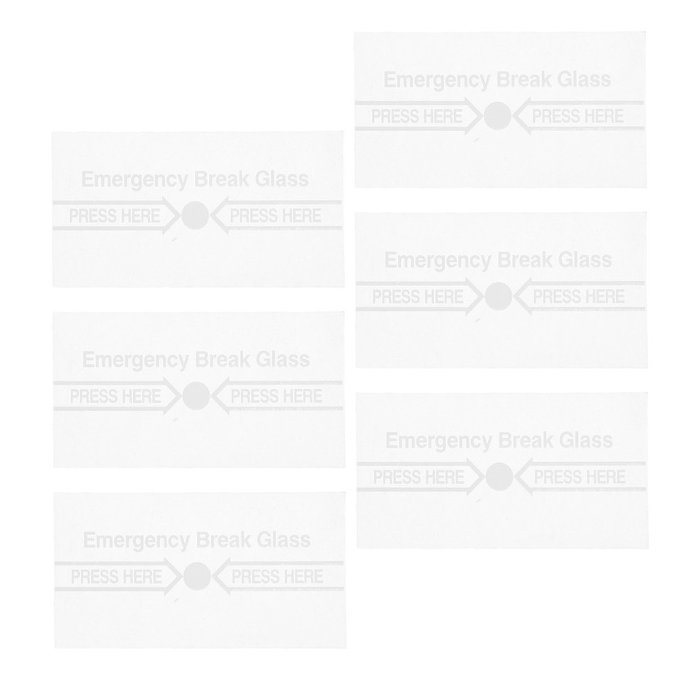 6pcs Fire Safety Break Glass - Heat-Resistant Alarm Cover - Anti-Vandal ...