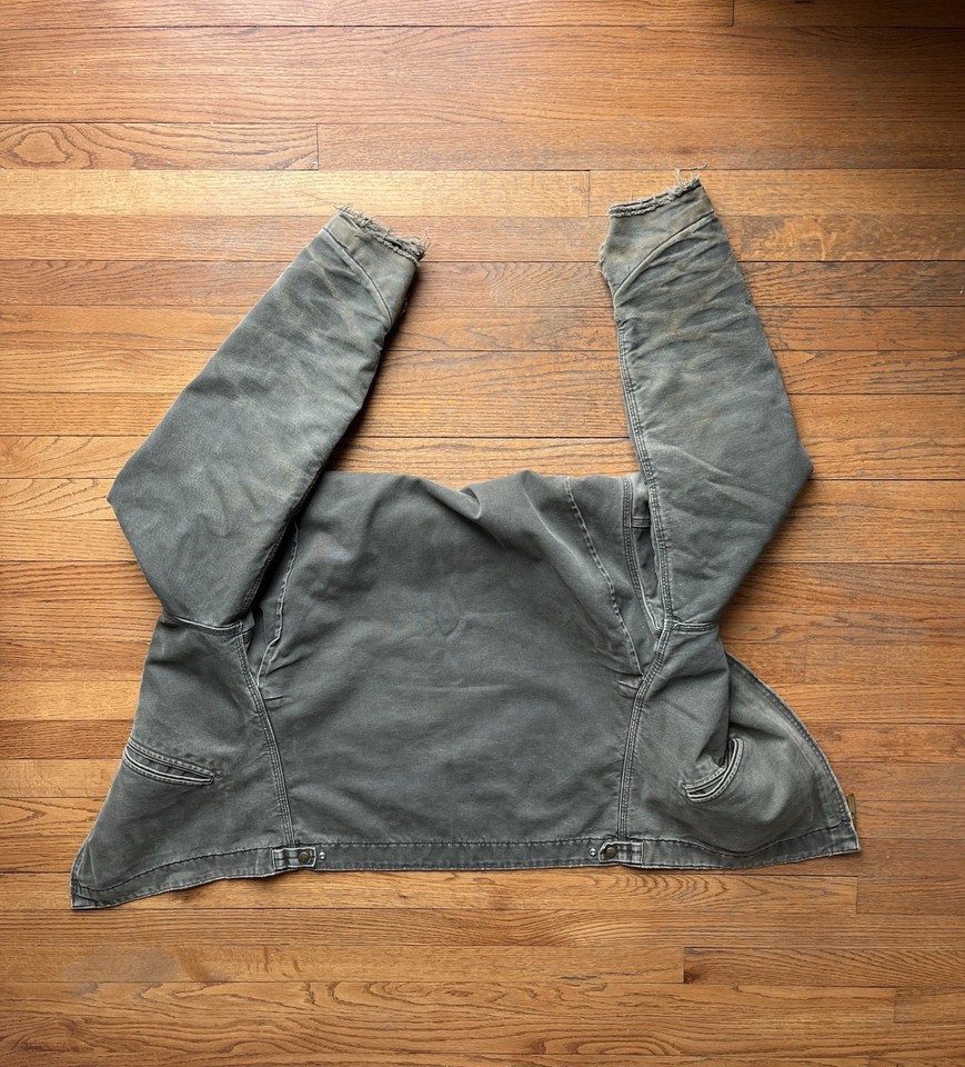 Vintage Carhartt Detroit Jacket Mens Large / XL J97 MOS Moss Green RARE ...