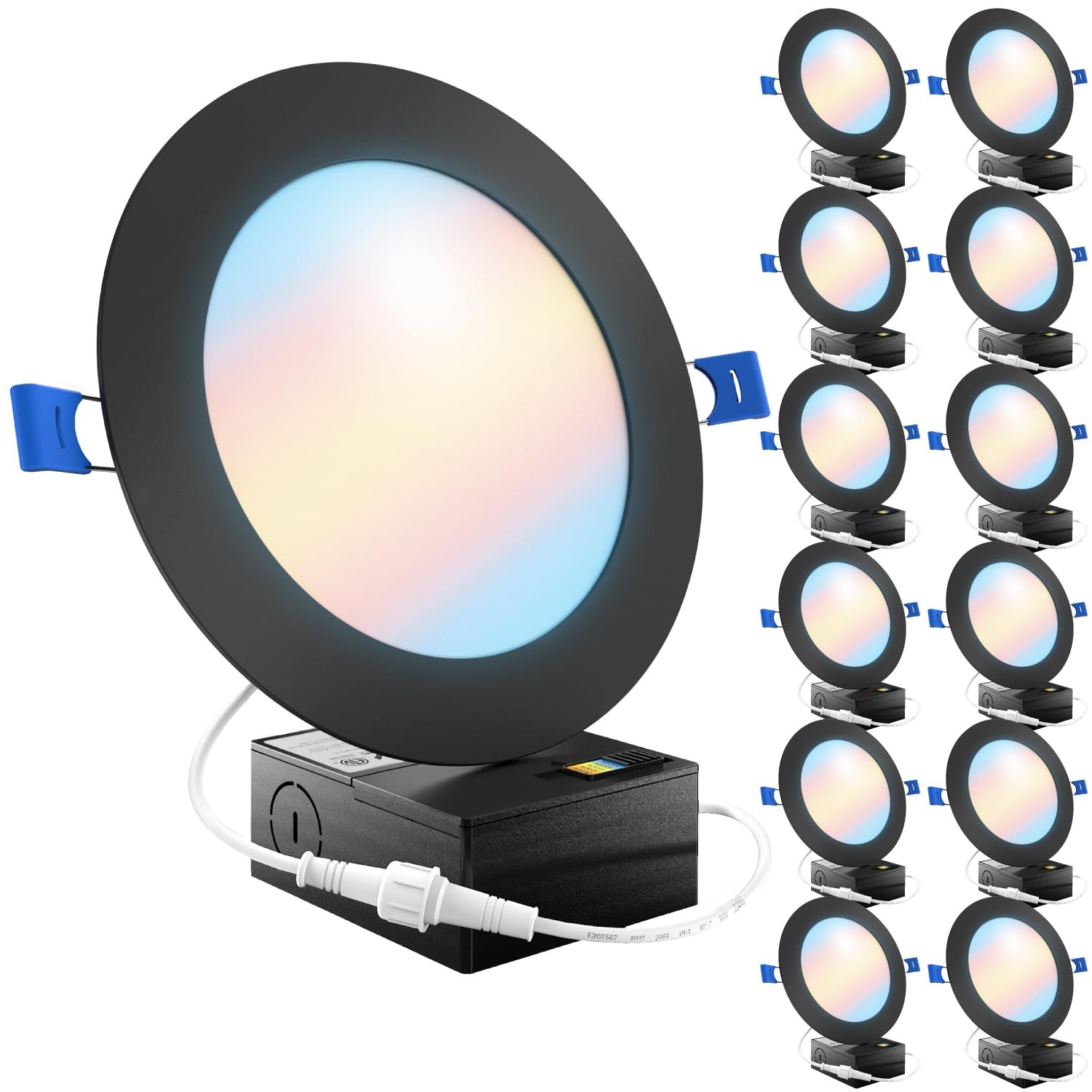 Sunco 12 Pack 6 Inch Ultra Thin LED Recessed Ceiling Lights Slim ...