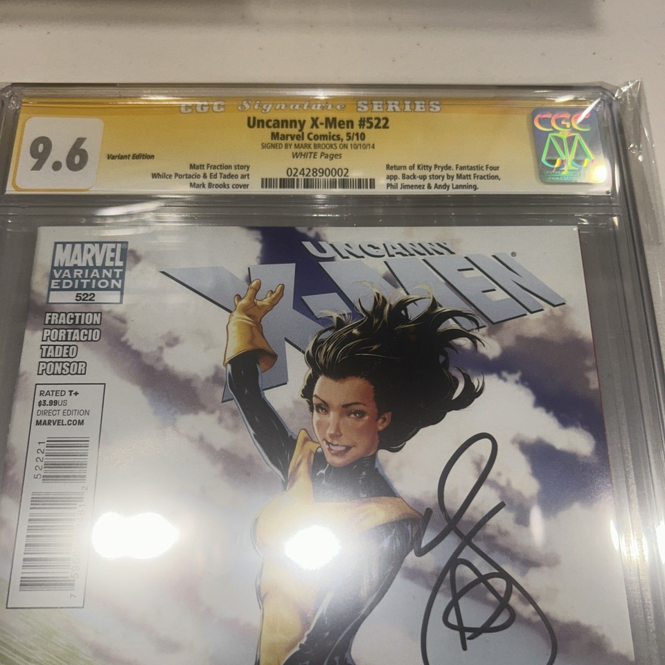 UNCANNY X-MEN #522 CGC SS 9.6 MARK BROOKS 1:25 Incentive Rare Signature ...