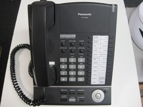 Panasonic KX-T7625 Black Business Phone System with Headset Connector ...