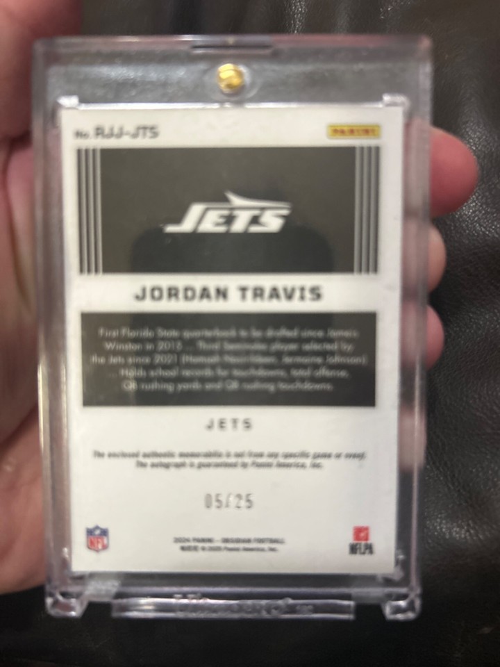 Obsidian jordan travis patch auto #/25 | eBay